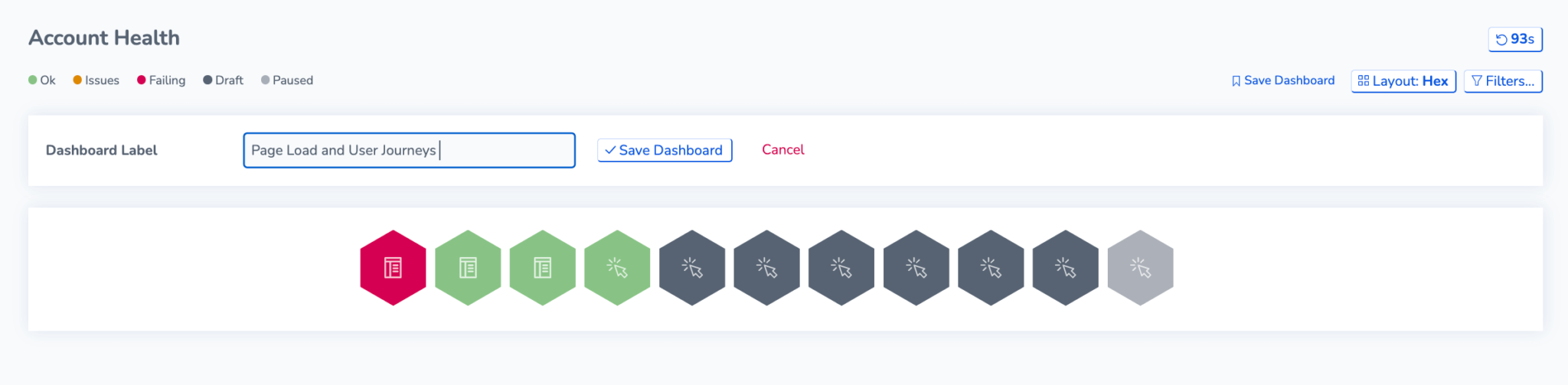 Saved Dashboards - RapidSpike Support Center